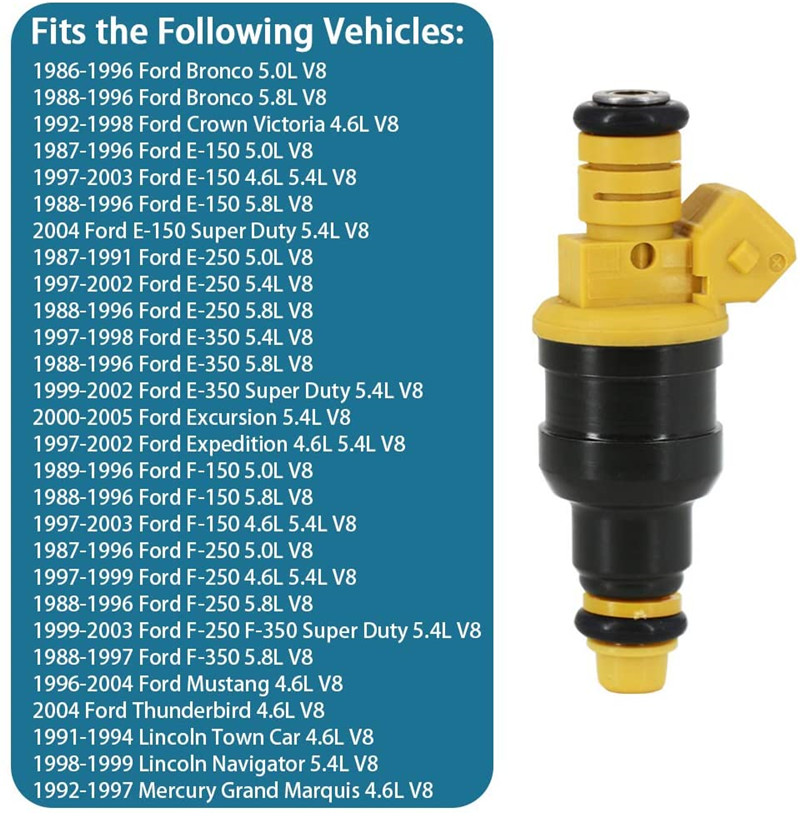 4 Holes Fuel Injector Kit 53032704AB for Chrysler Aspen Dodge Dakota ...