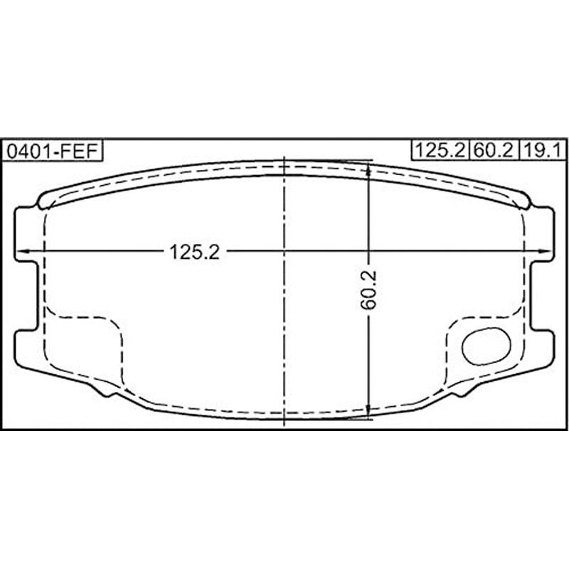 MC894601 D734 D6091 Front Brake Pad For MITSUBISHI CANTER