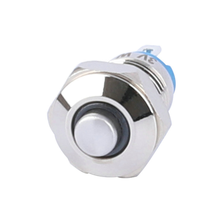 8mm Smallest Switches Round Waterproof IP65 Metal Push Button Momentary ...