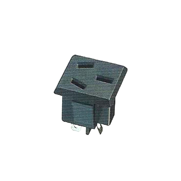 AC 250V 10A IEC 320 C14 Panel Mount Plug Adapter Black Screw Mount ...